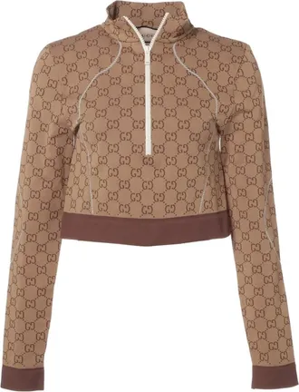 Gucci sweat à motif GG (2023) - Marron