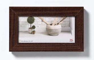 Walther Design Bilderrahmen nussbaum 10 x 20 cm Home Holzrahmen HO120N