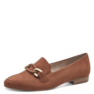 Jana Damen Slipper mit Blockabsatz Vegan, Braun (Cognac), 38 EU