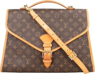 Louis Vuitton Crossbody Bags - Louis Vuitton Canvas Monogram Bel Air Handbag - Gr. unisize - in Braun - für Damen
