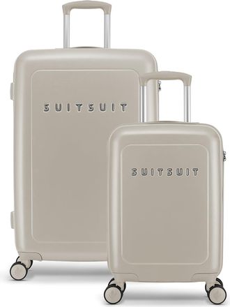 SuitSuit Kofferset 2 teilig - Handgep&auml;ck Koffer - Reisekoffer Gro&szlig; - Koffer Leicht - Hartschalenkoffer mit TSA-Schloss - Natura Bleached Sand