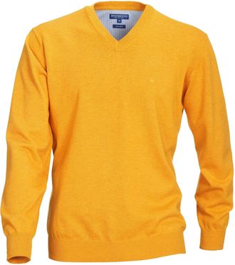 Redmond Herren Pullover mit V-Ausschnitt (600), Größe:XXL, Farbe:Gelb(42)