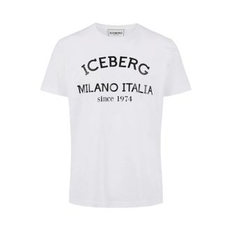 Iceberg T-Shirt - - Tops - Herren - Wei&szlig; - M