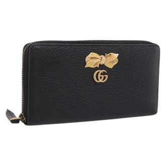 Gucci Portefeuille long vintage Pre-owned - Femme - Pre-owned - Noir - Taille: ONE Size