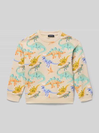 Blue Seven Regular Fit Sweatshirt mit Allover-Motiv-Print