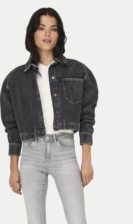 Only Jeansjacke Emaline 15330000 Grau Loose Fit