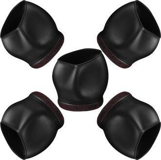 Hemobllo HONMEET Radstopper und Stuhlbeinpolster 5 St&uuml;ck aus Flexiblem TPE Rollende M&ouml;bel und B&uuml;roger&auml;te Sch&uuml;tzen Ger&auml;uscharm f&uuml;r Einsatz Hart und Teppichb&ouml;den