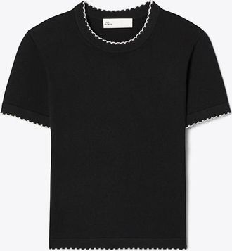 Tory Burch Damen Wolltop mit Wellenkante