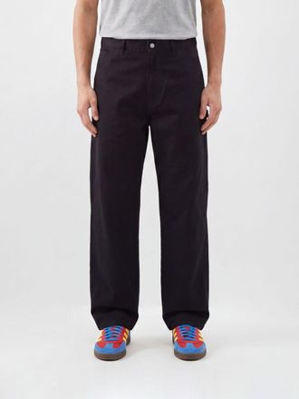 Carhartt Work in Progress Weit geschnittene Simple Hose von aus Baumwollmischung mit Logo