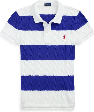 Ralph Lauren SLIM FIT CABLE-KNIT POLO SHIRT