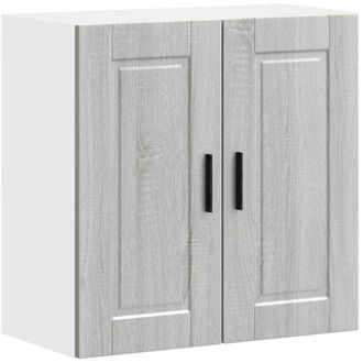 vidaXL Vidaxl - Armoire murale de cuisine Porto sonoma gris bois ding&eacute;nierie