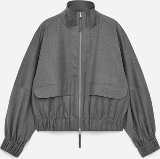 Arket Jacke Aus Wollmischung -Grau