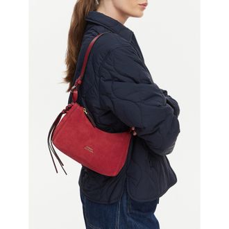 Tommy Hilfiger Handtasche Tommy Hilfiger Th Statement Mini Should Bag Sue AW0AW18823 Rot