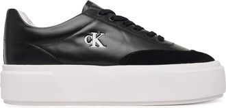 Calvin Klein Sneakers Calvin Klein Flatform Lace Up Tcap Lth-Su HW0HW03438 Schwarz
