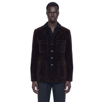 Tom Ford Washed Flocked Tricotine Jacket