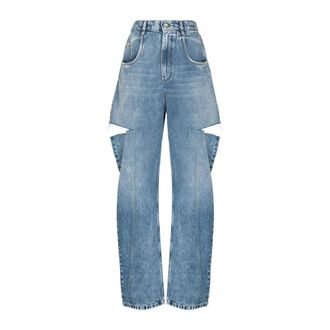 Maison Margiela Denim Jeans mit Schlitzdetails - - Jeans - Damen - Blau - XS