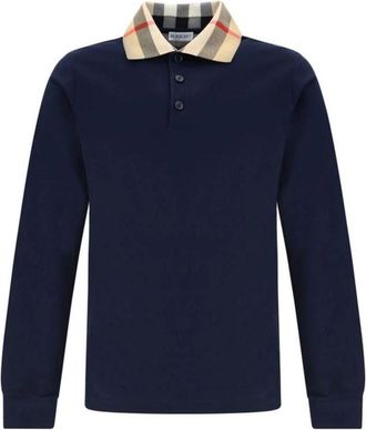 Burberry Homme, Tops, Bleu, Taille: XL Polo en coton