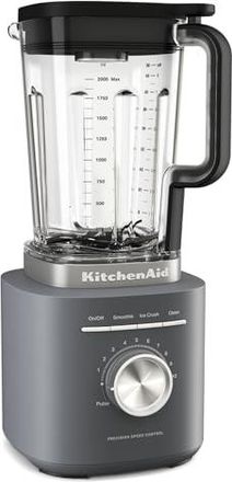 KitchenAid 5KSB2073EDG Pure Power Blender Standmixer, 1,5 PS Motor, Asymmetrische Klingen, Eis-Crushen, für Suppen & Smoothies, 10 Stufen, 2L BPA-freier Behälter