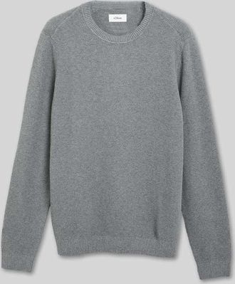 s.Oliver Red Label Pullover mit Strukturstrickoptik aus reiner Baumwolle