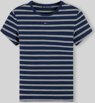 Tommy Jeans Slim Fit T-Shirt aus Baumwoll-Mix