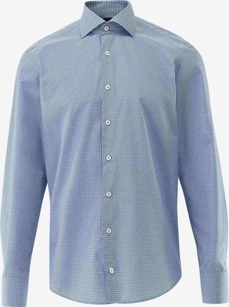 van Laack Baumwollhemd mit geometrischem Print, Tailor Fit in