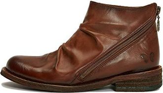 Felmini Chaussures Femme - Tomber en amour avec GREDO B557 - Bottines à fermeture éclair - Cuir Véritable - Marron - 39