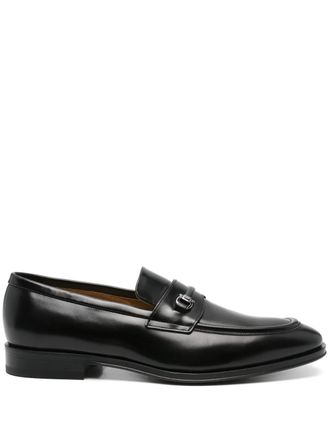 Ferragamo mocassins à détail Gancini - Noir