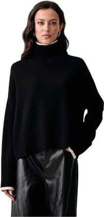 Pinko Pinko - Falkland Sweater - Femme - Pulls - Noir - Taille: 38 FR