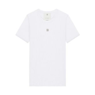 Givenchy Slim Fit T-Shirt - - Tops - Damen - Wei&szlig; - XS
