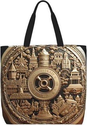 Generic Pi&egrave;ce De Monnaie Sac Fourre-Tout R&eacute;utilisable Sacs De Courses Grand Sac A Main Femmes Pour Quotidienne Shopping Gym