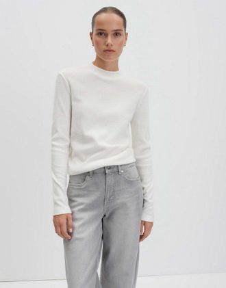 someday Longsleeve KOSIE DETAIL mit feiner Rippstruktur Slim Longsleeve mit feiner Rippstruktur, schmale Passform