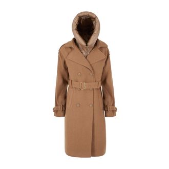 Yes-Zee YES Zee, Femme, Manteaux, Brun, Taille: 38 FR Manteau avec Fausse Veste Amovible