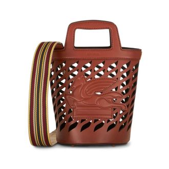 Etro Coffa Leder-Beuteltasche - - Bags - Damen - Braun - ONE SIZE