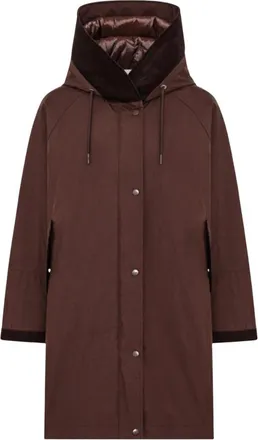 Duno Femme, Manteaux, Brun, Taille: 38 FR Parka Kaya R&eacute;versible