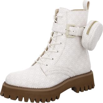 Ara Damen Amsterdam Stiefelette, Weiss-Taupe, 41 EU