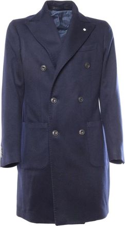 Lubiam Homme, Manteaux, Bleu, Taille: L Coat
