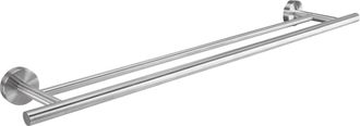 Kleine Wolke Doppel-Handtuchstange Allegra, Wandaccessoire, Farbe Chrom, Material: Edelstahl