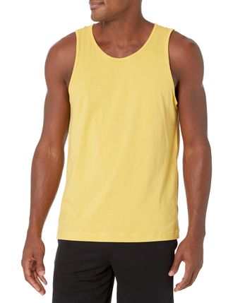 Amazon Essentials Herren Tanktop, Normale Passform, Helles Senfgelb, XXL