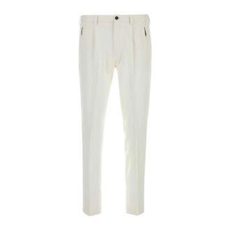 Pantaloni Torino Stretch Viskose-Mischung Hose - - Trousers - Herren - Wei&szlig; - S