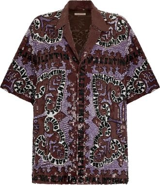 Valentino Garavani Homme, Chemises, Multicolore, Taille: XL Casual Summer Shirt