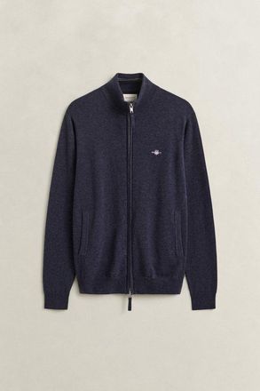 GANT Cardigan SUPERFINE LAMBSWOOL Rei&szlig;verschluss, aus Wolle, regular fit