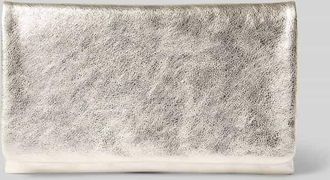 Abro Clutch aus echtem Leder mit Strukturmuster