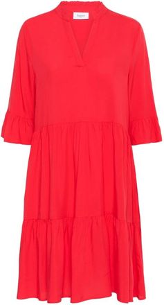 Saint Tropez Robe EdaSZ - Femme - Robes - Rouge - Taille: 36 FR