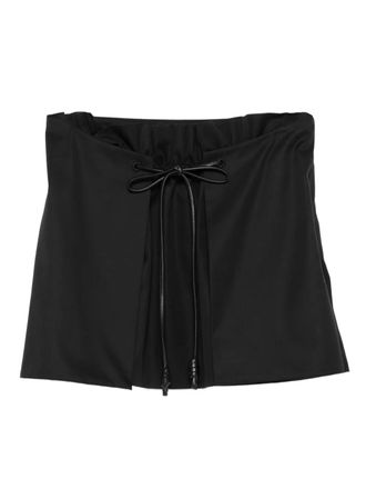 Loewe Minirock mit Kordelzug - Schwarz