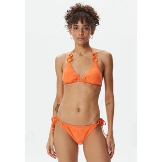 Moschino Femme, Maillots de bain, Orange, Taille: 40 FR Top bikini a triangolo