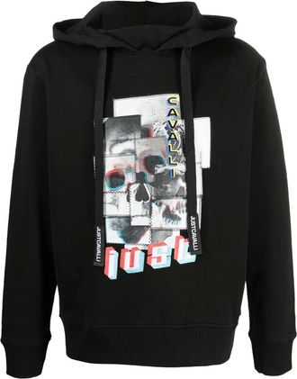 Just Cavalli Homme, Sweatshirts et sweats &agrave; capuche, Noir, Taille: XL Cool.900 Felpa