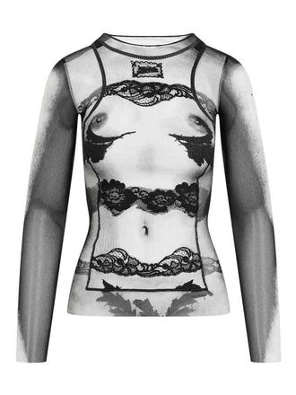 Jean Paul Gaultier Top - Schwarz