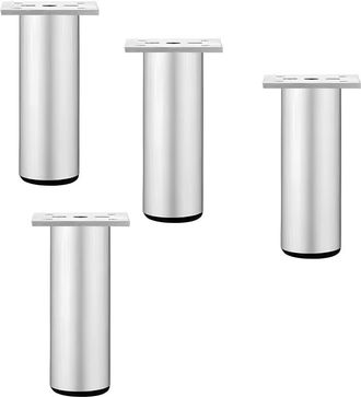 Generic 5-40CM Lange M&ouml;belf&uuml;&szlig;e Aus Aluminiumlegierung/Verstellbare Schrankf&uuml;&szlig;e Aus Metall, Inklusive Schrauben, F&uuml;r Sofas, Betten, K&uuml;che, Tische Und St&uuml;hle(Si