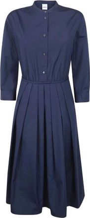 Aspesi Femme, Robes, Bleu, Taille: 38 FR Cotton Long Dress