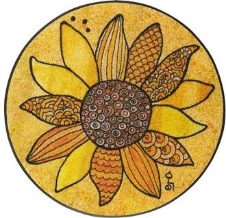 Wash+Dry Paillasson, Sonnengl&uuml;ck 85x85cm, int&eacute;rieur et ext&eacute;rieur, Lavable, Multicolore